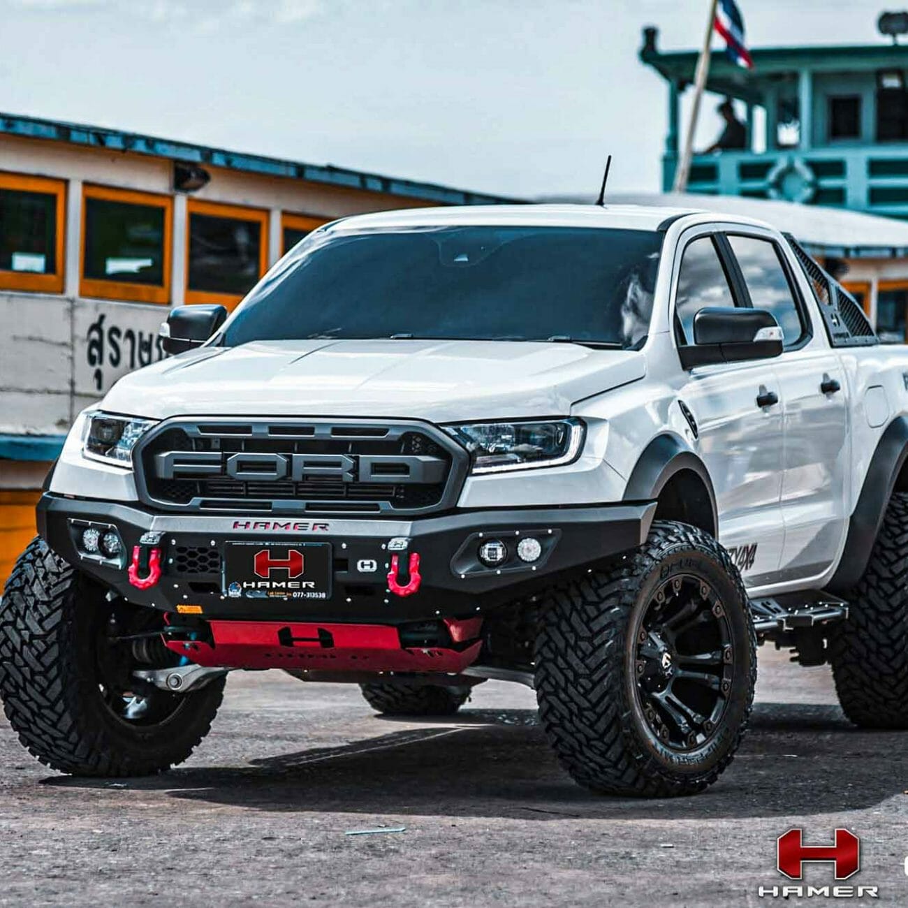 King series bull bar for Ford Ranger Raptor (2018 - 2022) | Hamer 4x4