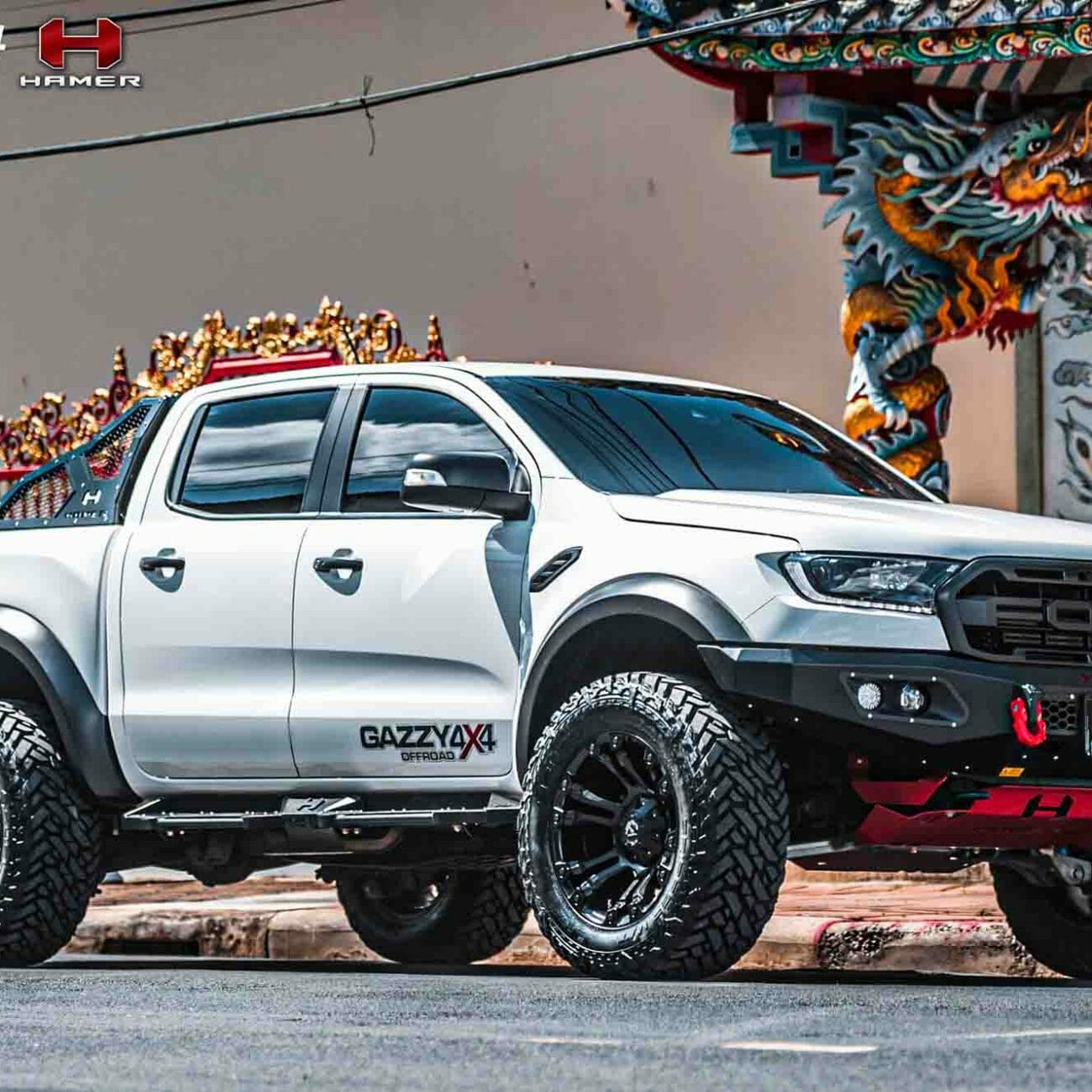 King series bull bar for Ford Ranger Raptor (2018 - 2022) | Hamer 4x4