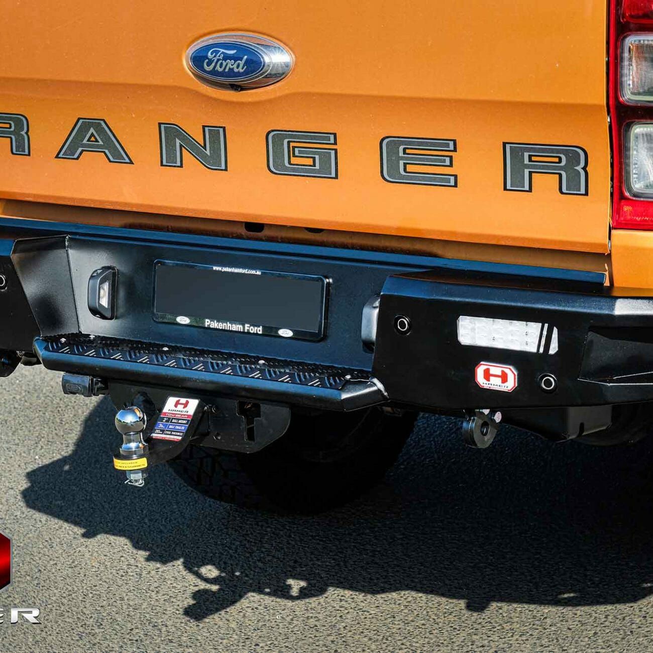 M-Series rear bar for Ford Ranger PX2, PX3 (2015 - 2022) - Hamer 4x4