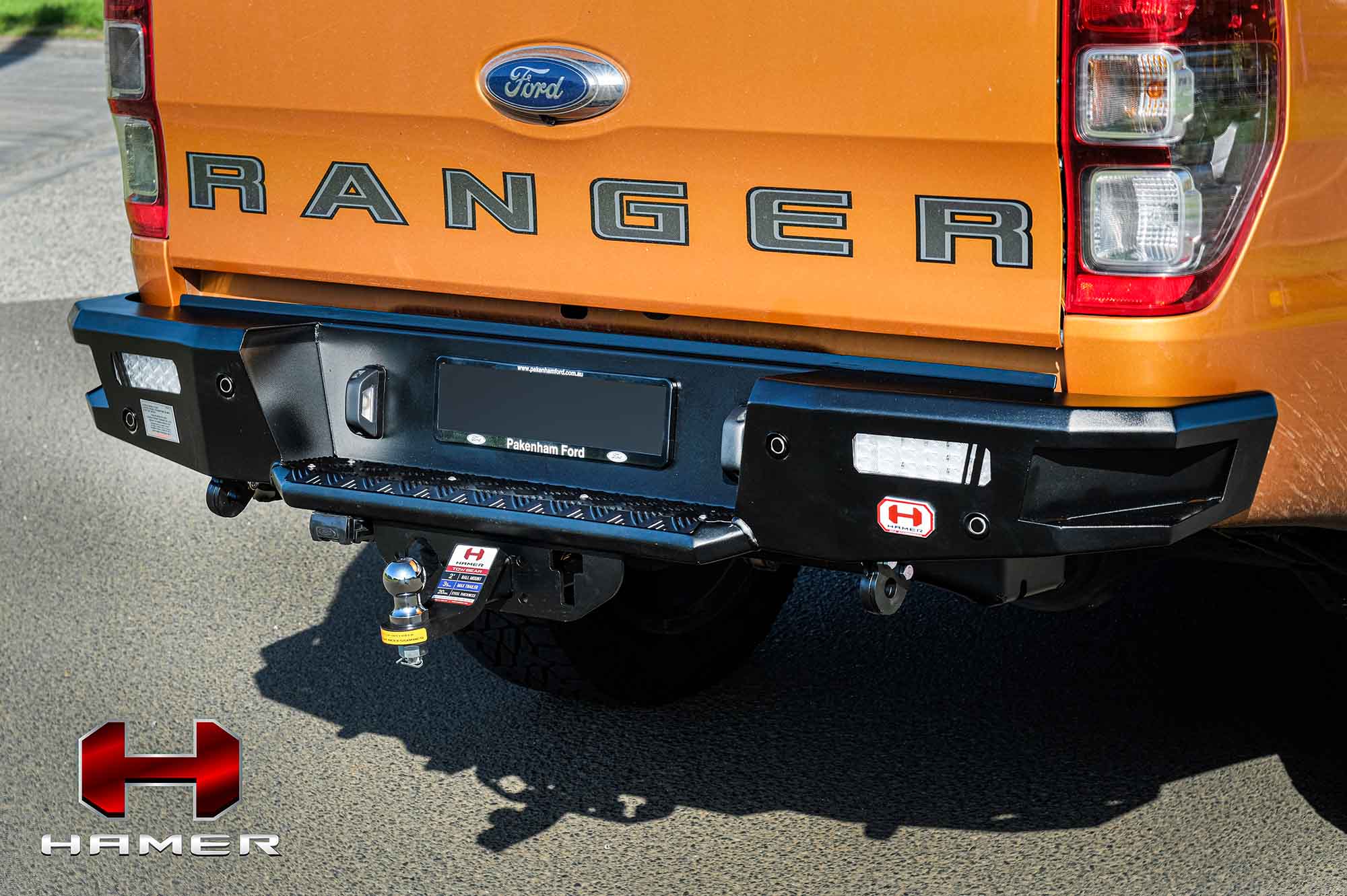 M-Series rear bar for Ford Ranger PX2, PX3 (2015 - 2022) | Hamer 4x4