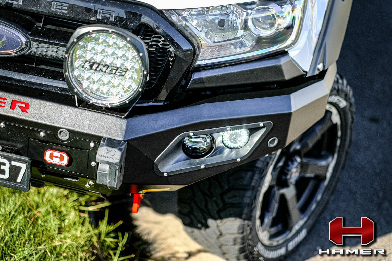 King series bull bar for Ford Ranger PX2, PX3 (2015 - 2022) - Hamer 4x4