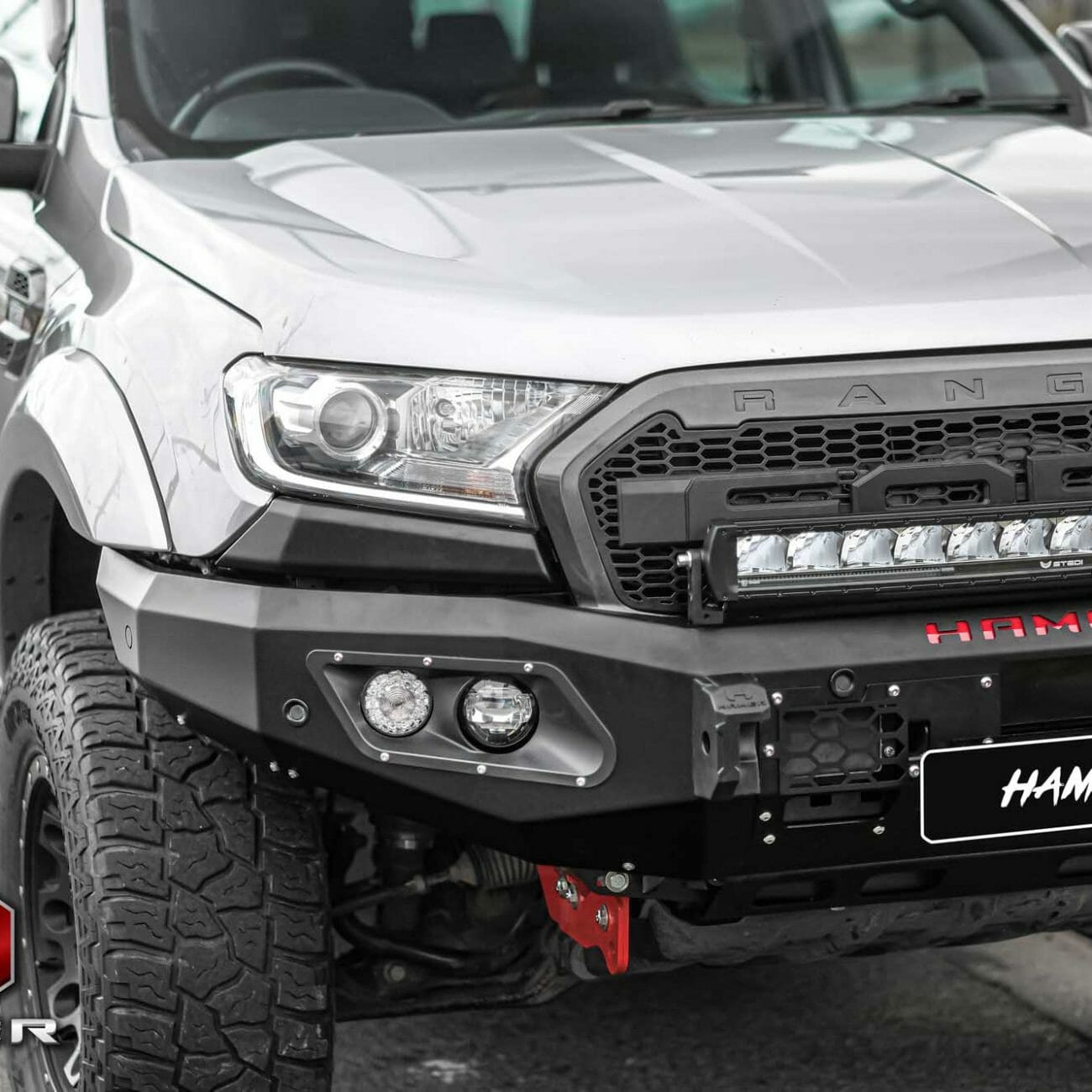 King series bull bar for Ford Ranger PX2, PX3 (2015 - 2022) | Hamer 4x4