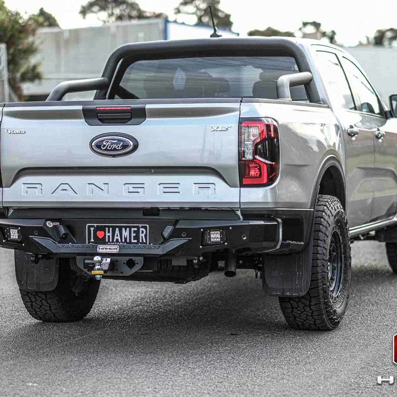 Nova series rear bar for Ford Ranger (2022 - Present) | Hamer 4x4