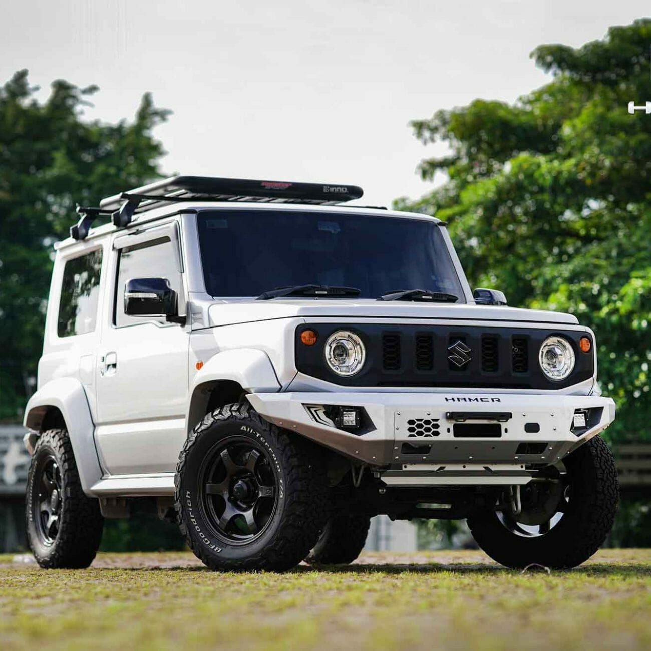 King series bull bar for Suzuki Jimny JB74W (2018 - Present) | Hamer 4x4