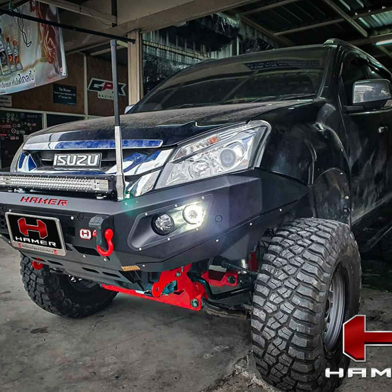 King series bull bar for Isuzu MU-X (2012 - 2016) | Hamer 4x4