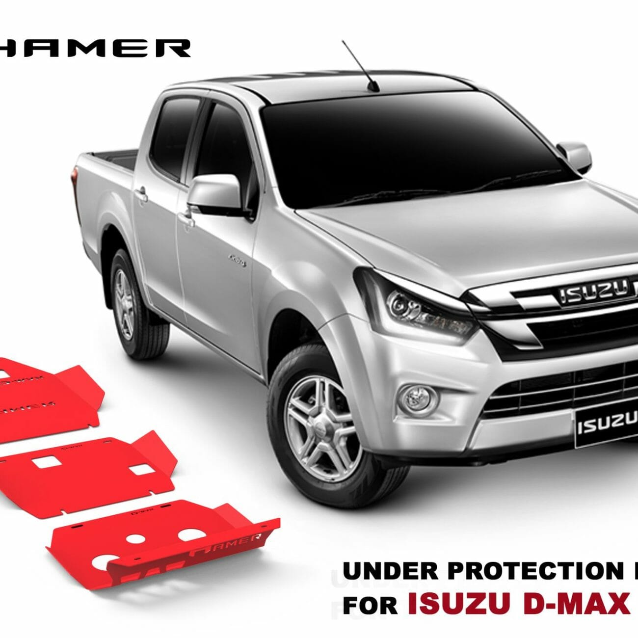 3 Piece under protection plate for Toyota Landcruiser 200 Series (2008 ...