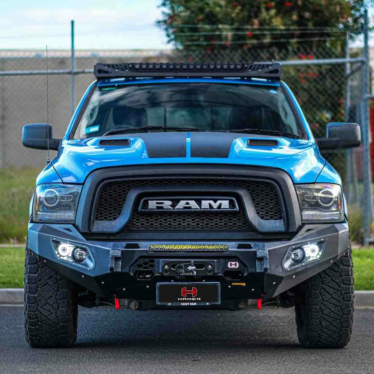 Hamer 4x4 King series bull bar for Ram 1500 DS (2017-2021)