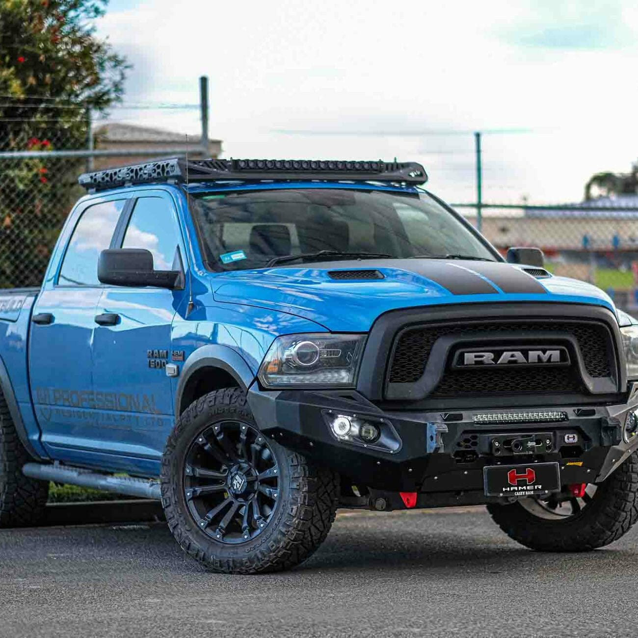 Hamer 4x4 King series bull bar for Ram 1500 DS (2017-2021)