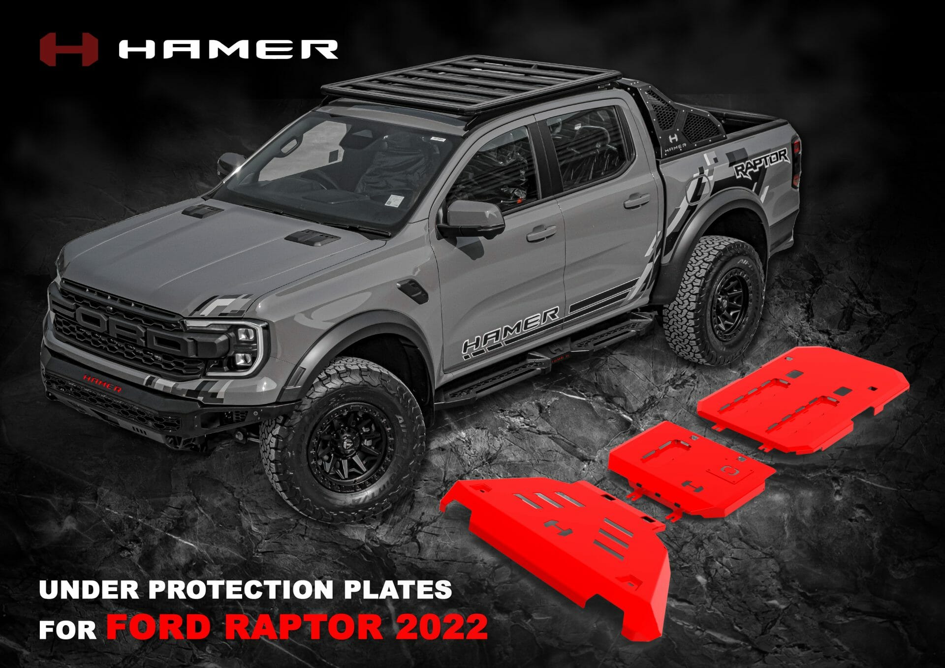 3 piece under protection plate - Ford Raptor 2018 - 2022